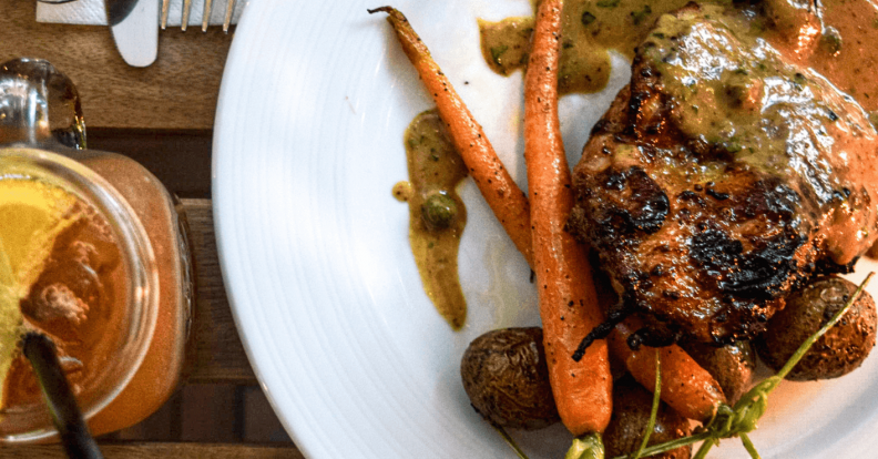 Rochester Menu - Orange & Teal